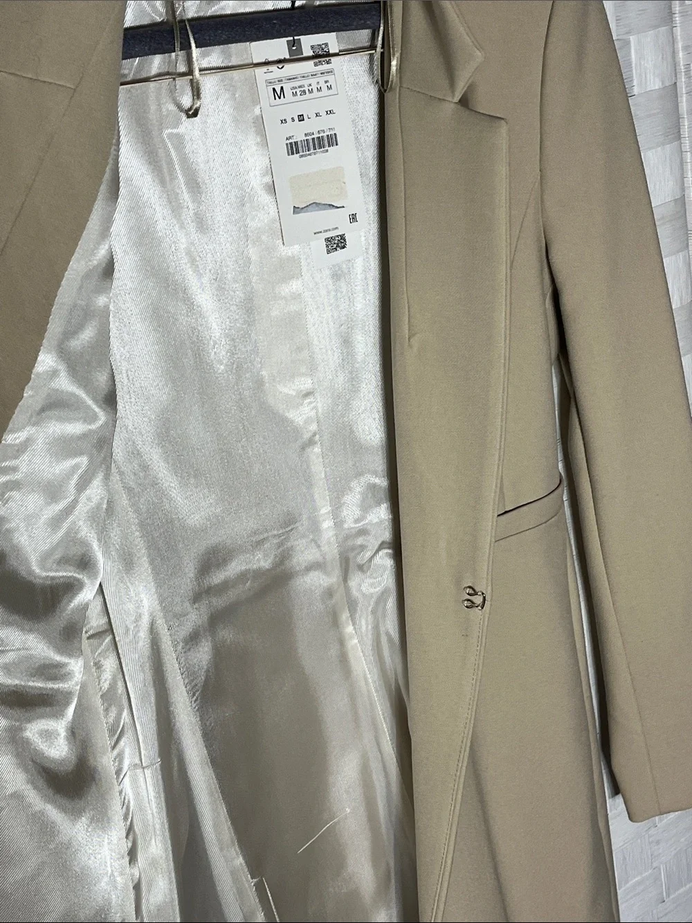 Zara | Jackets & Coats | Zara Beige Tailored Long Trench Coat | Poshmark